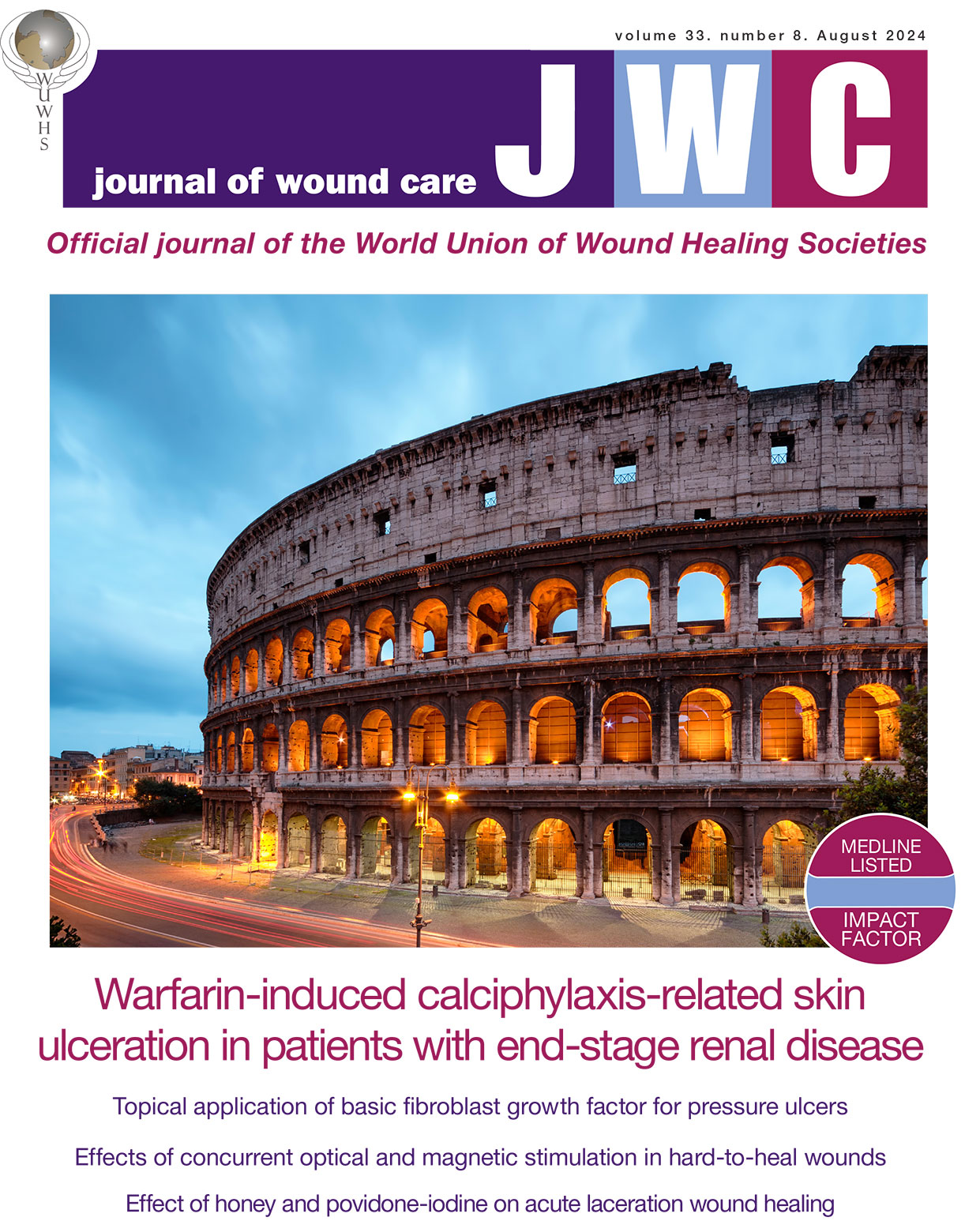 Journal of Wound Care. A Medline-listed, impact factor journal